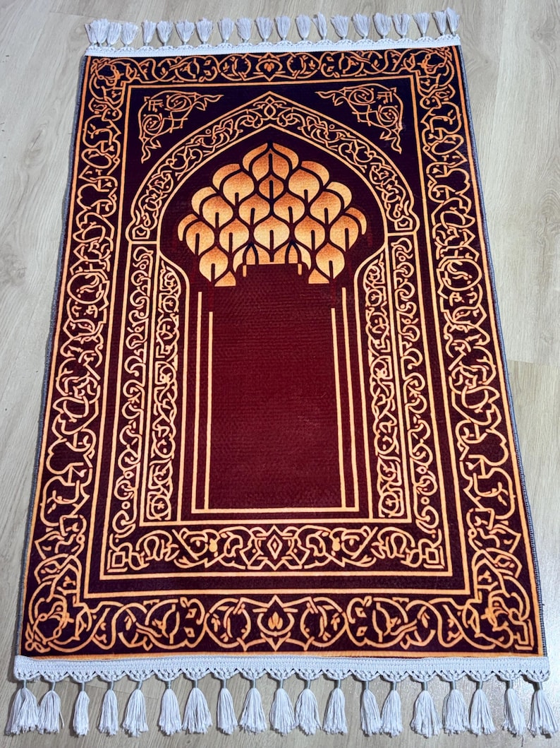 Mihrab Turkish Prayer Rug , Sejadah , Janamaz -ramadan Eid Wedding Gift ...