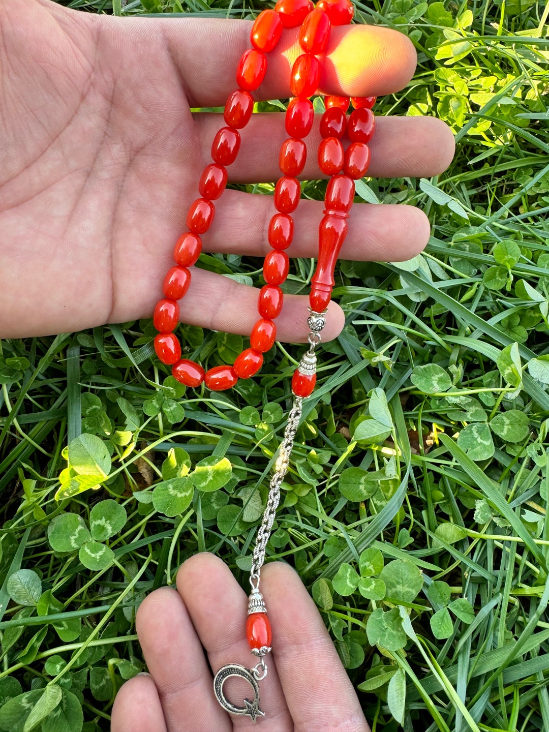 Natural Stone Tasbih Misbaha tasbeeh catalin Amber Sibha Tusbah ...