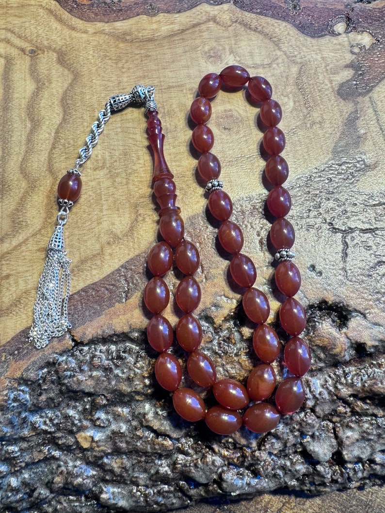 Natural Stone Tasbih Misbaha tasbeeh catalin Amber Sibha Tusbah ...