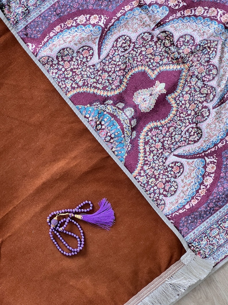 Prayer Rug for Muslim Prayer Mat Gebetsteppich Luxury Prayer Rug ...
