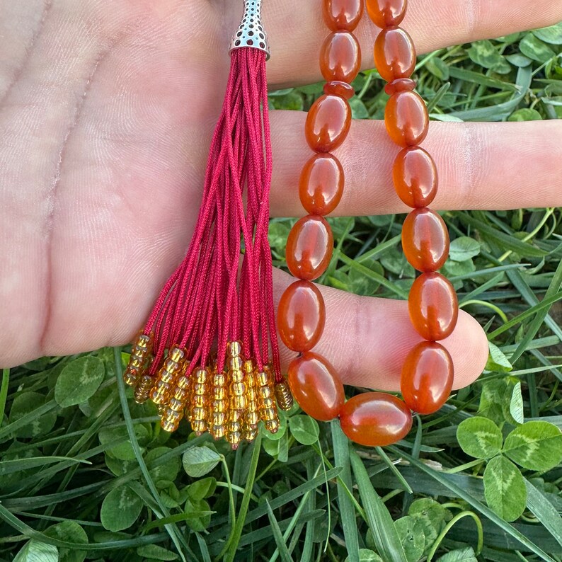 Natural Stone Tasbih Misbaha tasbeeh catalin Amber Sibha Tusbah ...