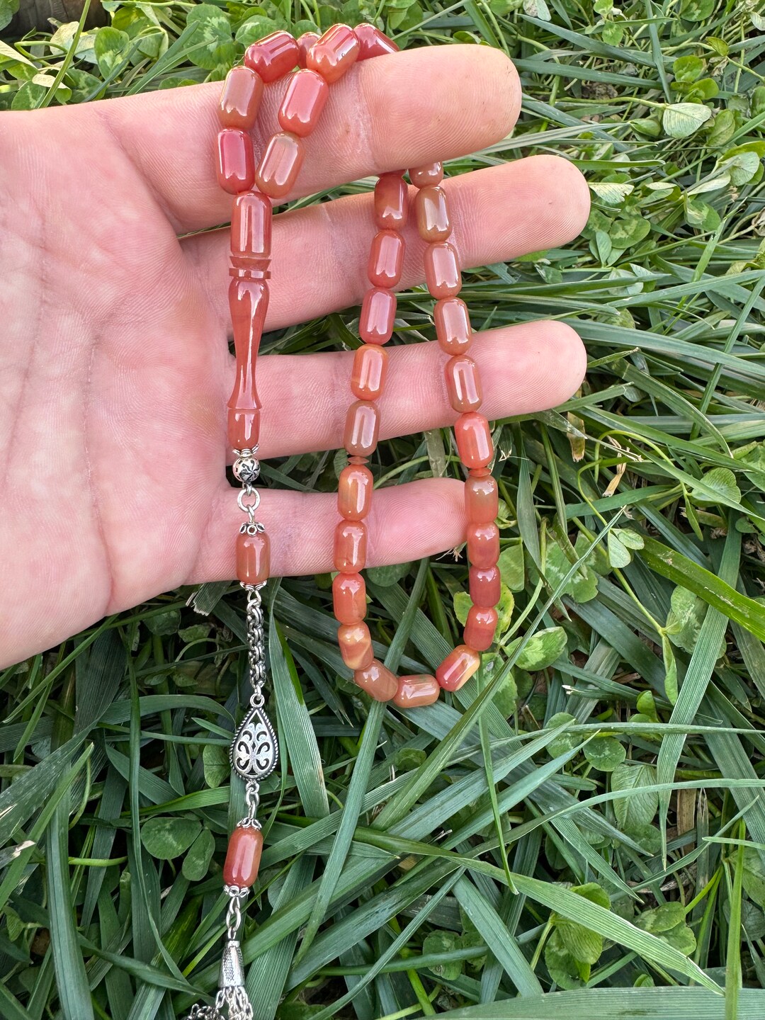 Natural Stone Tasbih Misbaha tasbeeh catalin Amber Sibha Tusbah ...