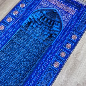 Personalised Prayer Mat - Silky Ultra Soft - Prayer Rug - Islamic Gift ...