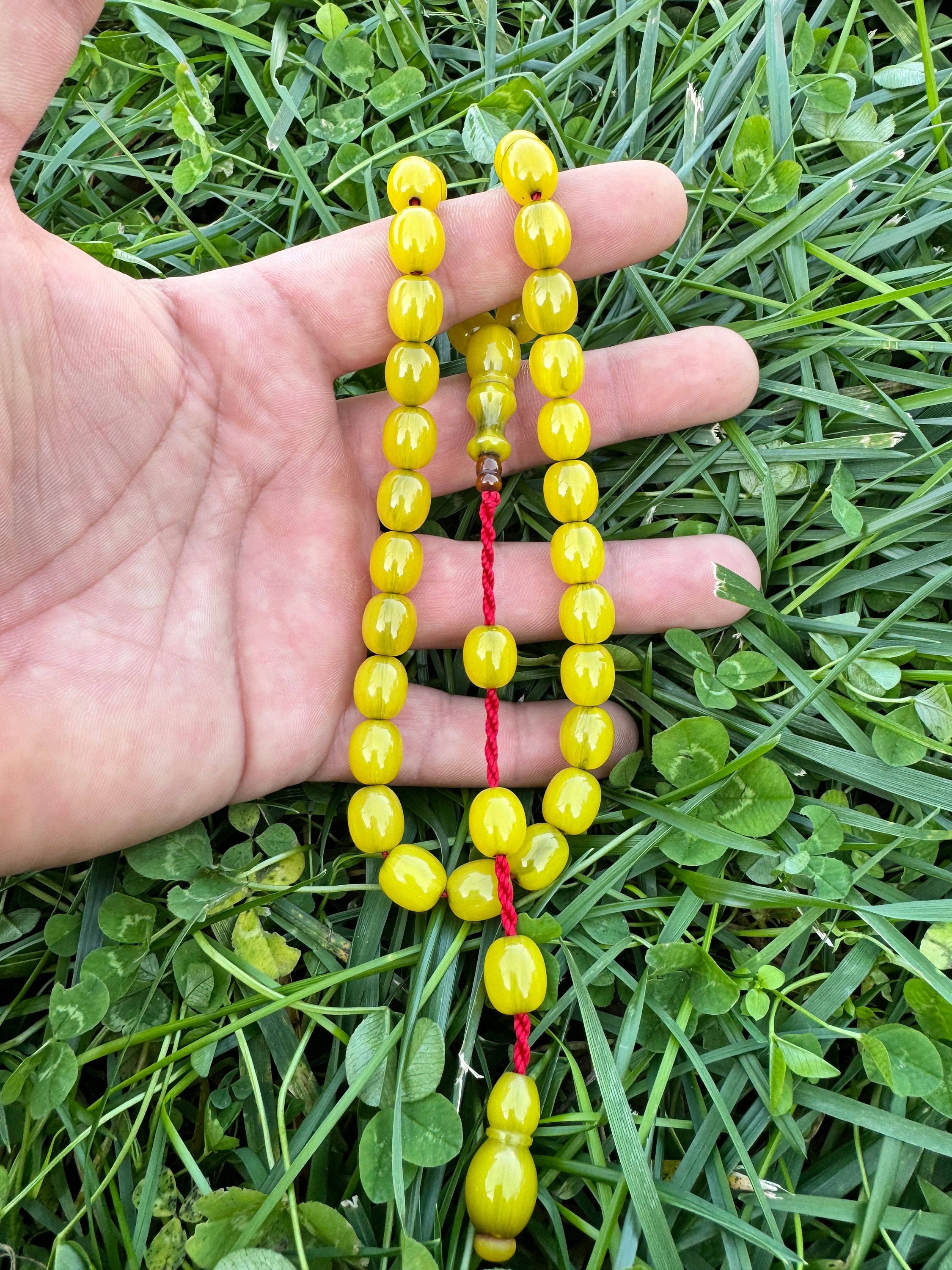 Natural Stone Tasbih Misbaha tasbeeh catalin Amber - Etsy