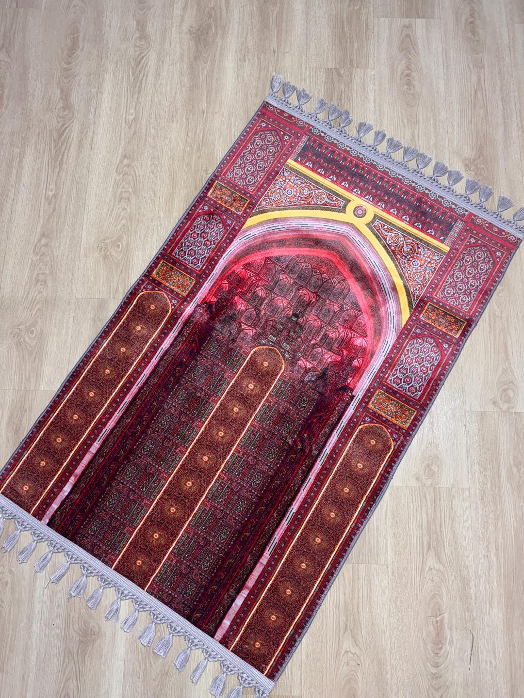 Floral Turkish Prayer Rug: Islamic Prayer Mat, Muslim Gift Personalized ...