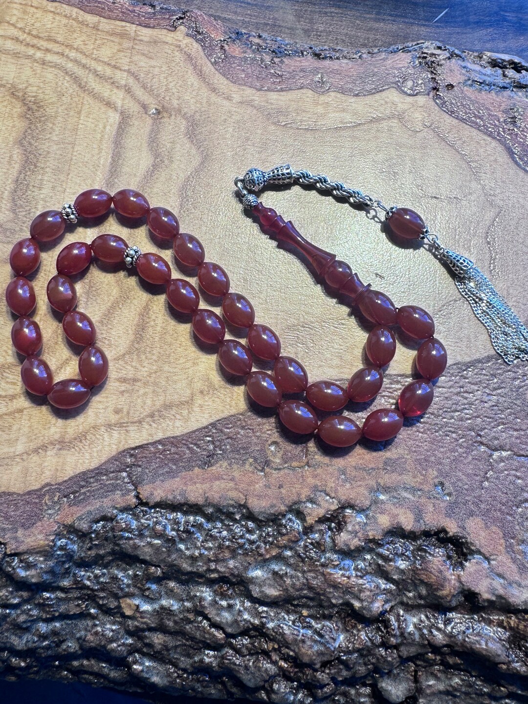 Natural Stone Tasbih Misbaha tasbeeh catalin Amber Sibha Tusbah ...