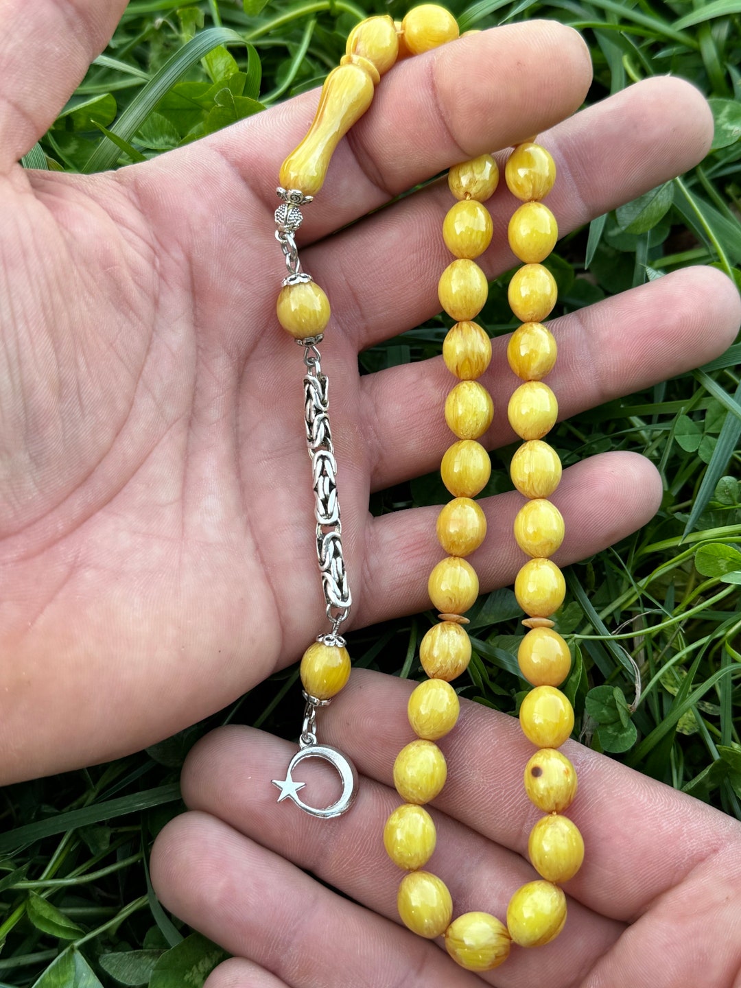 Natural Stone Tasbih Misbaha tasbeeh catalin Amber Sibha Tusbah ...