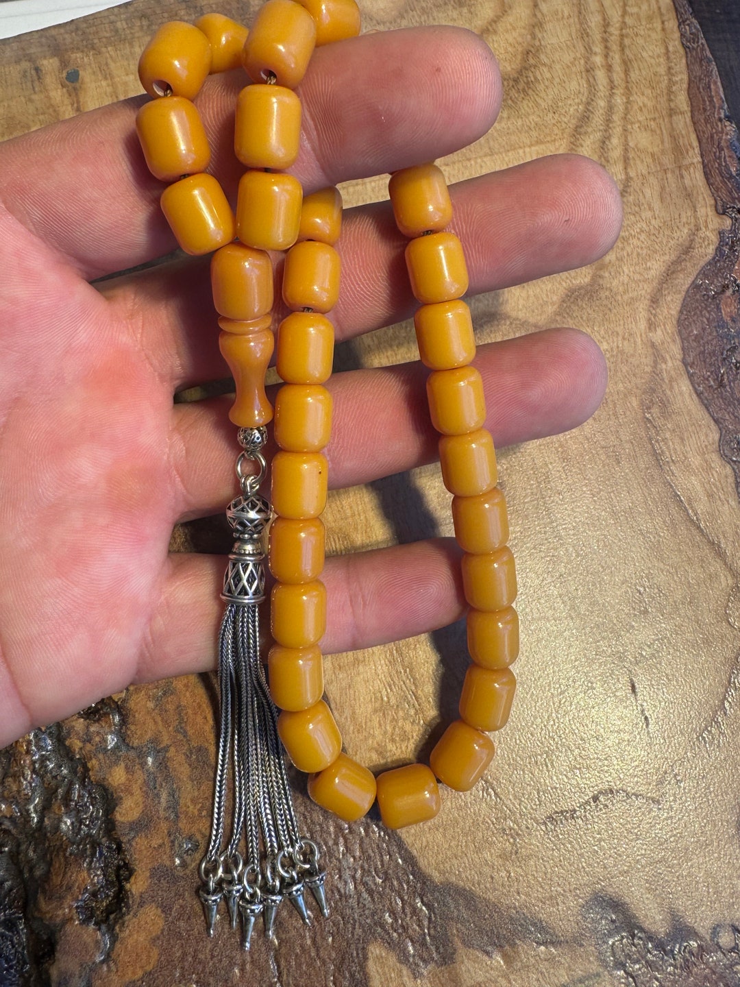 Natural Stone Tasbih Misbaha tasbeeh catalin Amber Sibha Tusbah ...