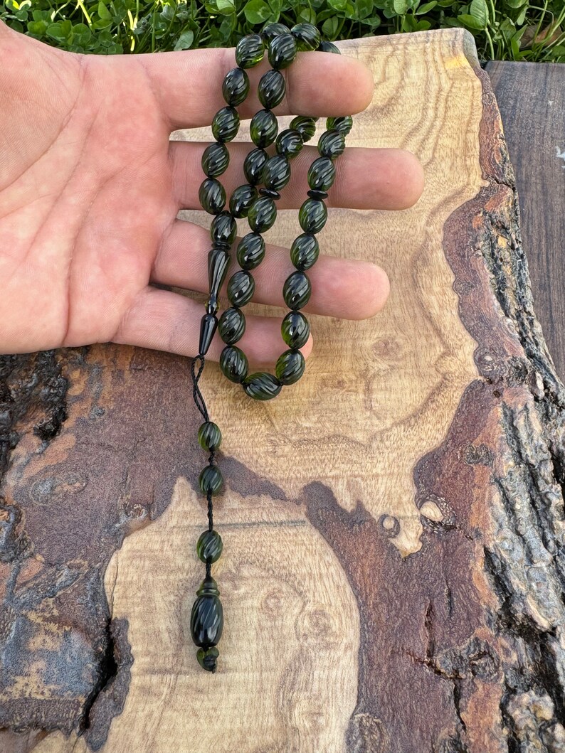 Natural Stone Tasbih Misbaha tasbeeh catalin Amber Sibha Tusbah ...