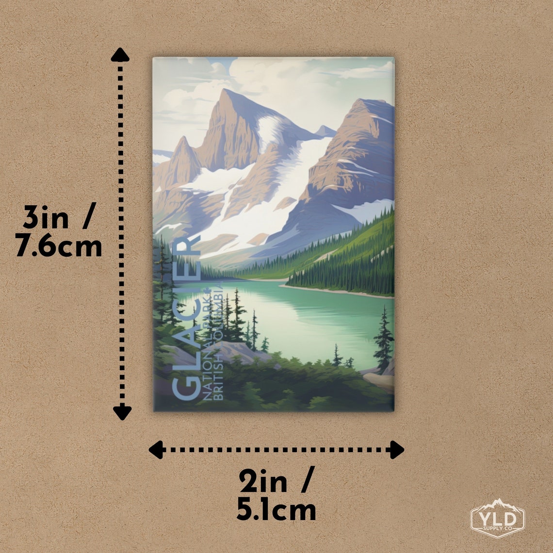 Glacier National Park Fridge Magnet: British Columbia Canada - Etsy