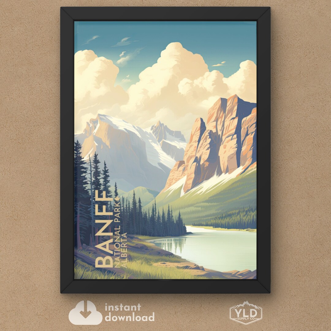Banff National Park Digital Download Canadian National Park - Etsy