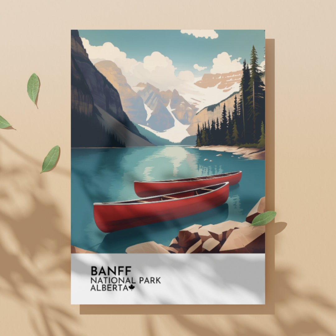 Lake Louise Wall Art, Banff Wall Art Digital, Lake Louise Print, Banff ...