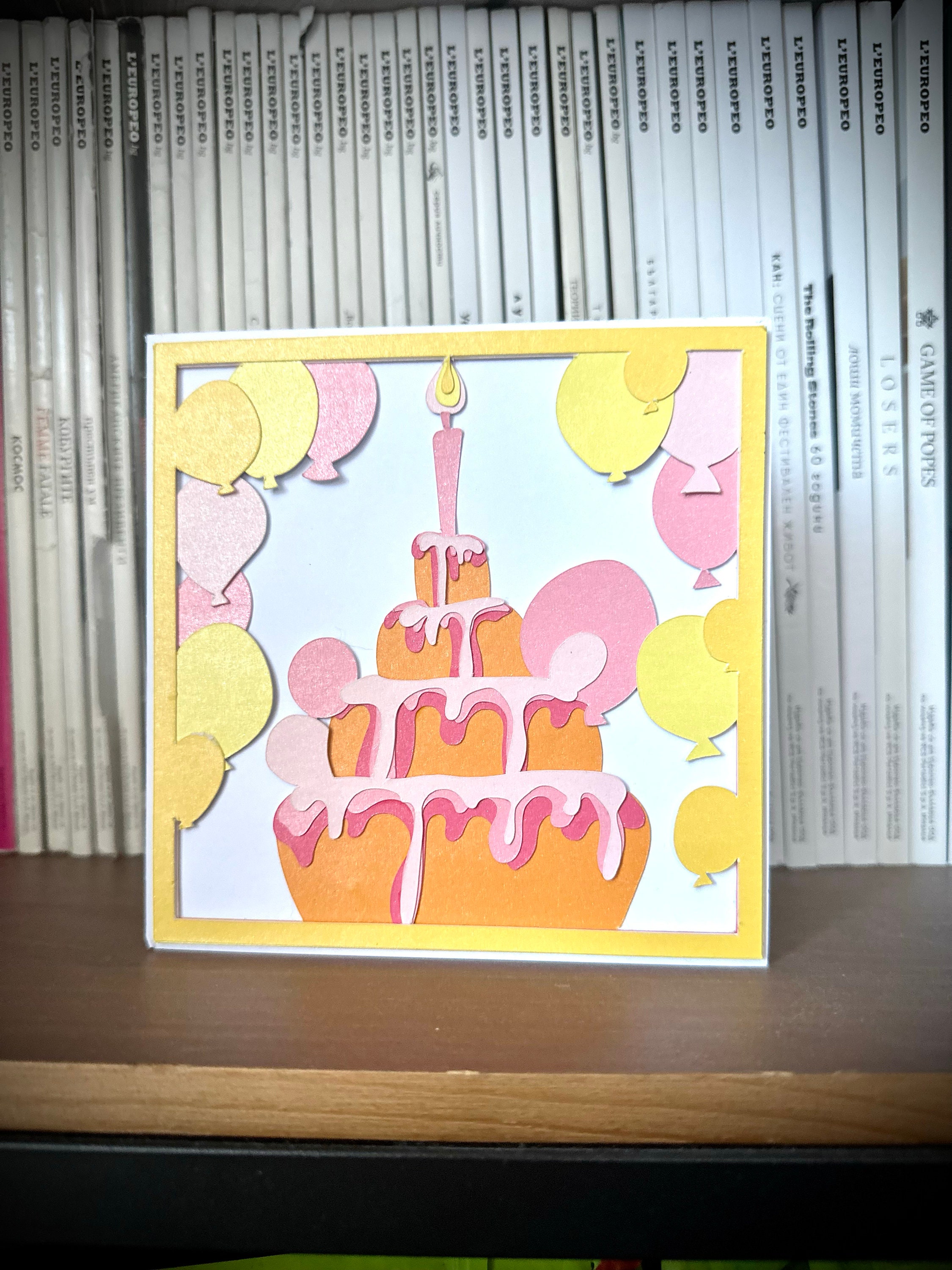 3D Birthday Cake Layered Card SVG Cut File Instant Download - Etsy