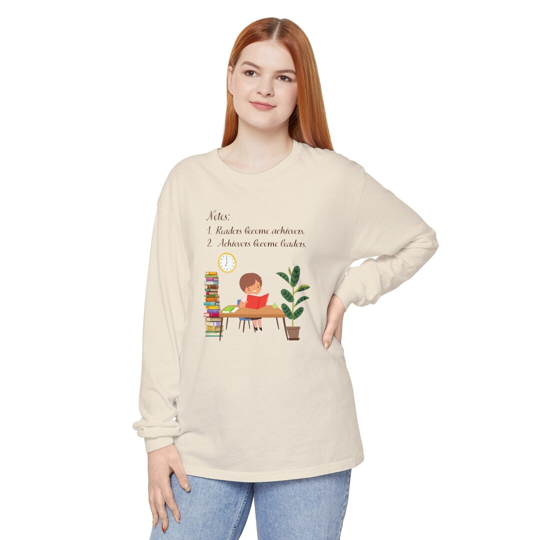 Shirts Tops Long Sleave readers Become Achievers Inspiring Motivation ...