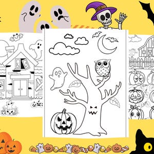 10 Printable Halloween Coloring Pages for Kids | Fun and Spooky Designs ...