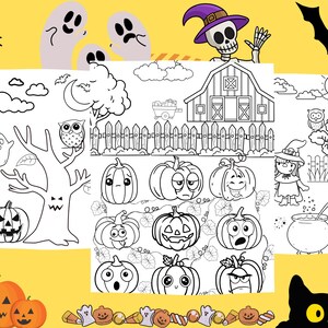 10 Printable Halloween Coloring Pages for Kids | Fun and Spooky Designs ...
