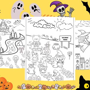 10 Printable Halloween Coloring Pages for Kids | Fun and Spooky Designs ...