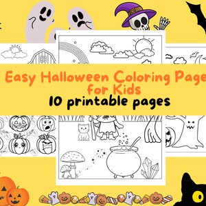 10 Printable Halloween Coloring Pages for Kids | Fun and Spooky Designs ...