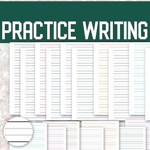 Printable Practice Writing Paper , Blank Tracing Paper, Toddler ABC ...