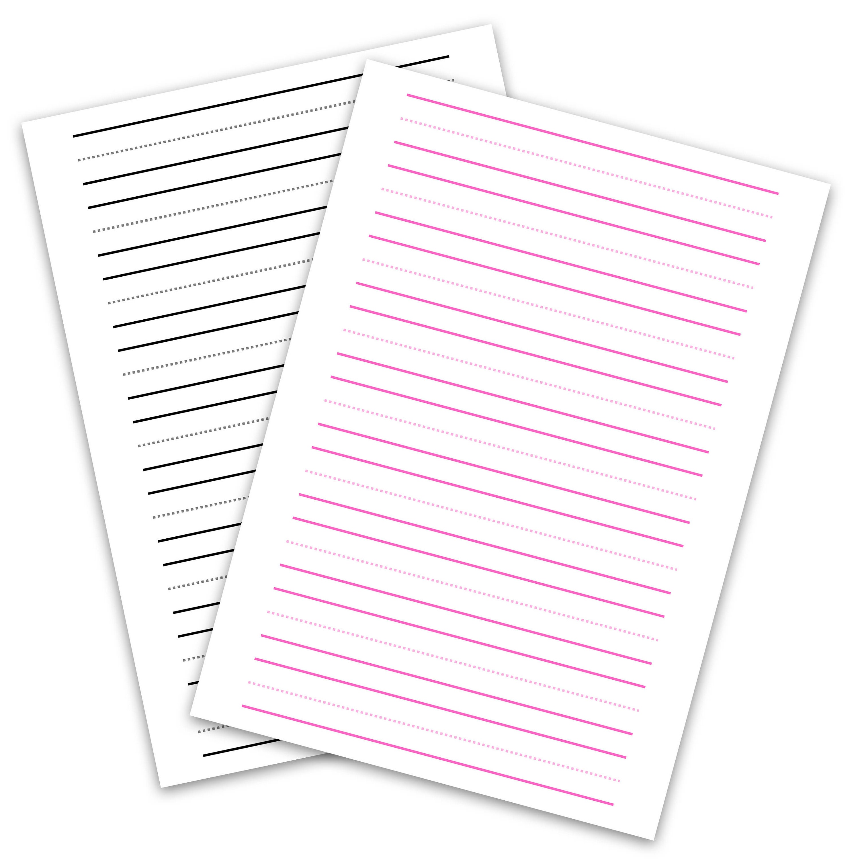 Printable Practice Writing Paper , Blank Tracing Paper, Toddler ABC ...
