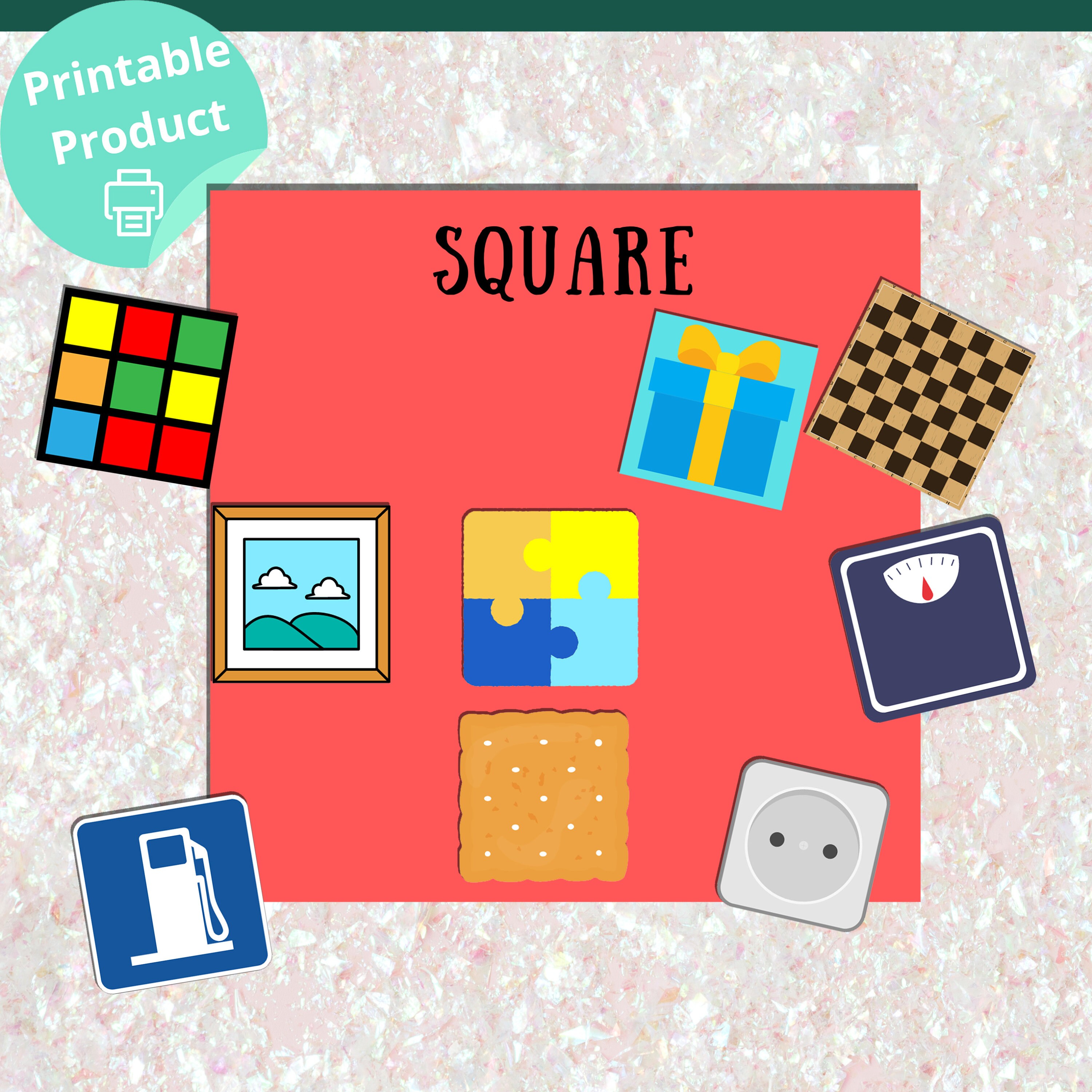 Shape Matching Shapes Activity Cards Preschool Shapes - Etsy