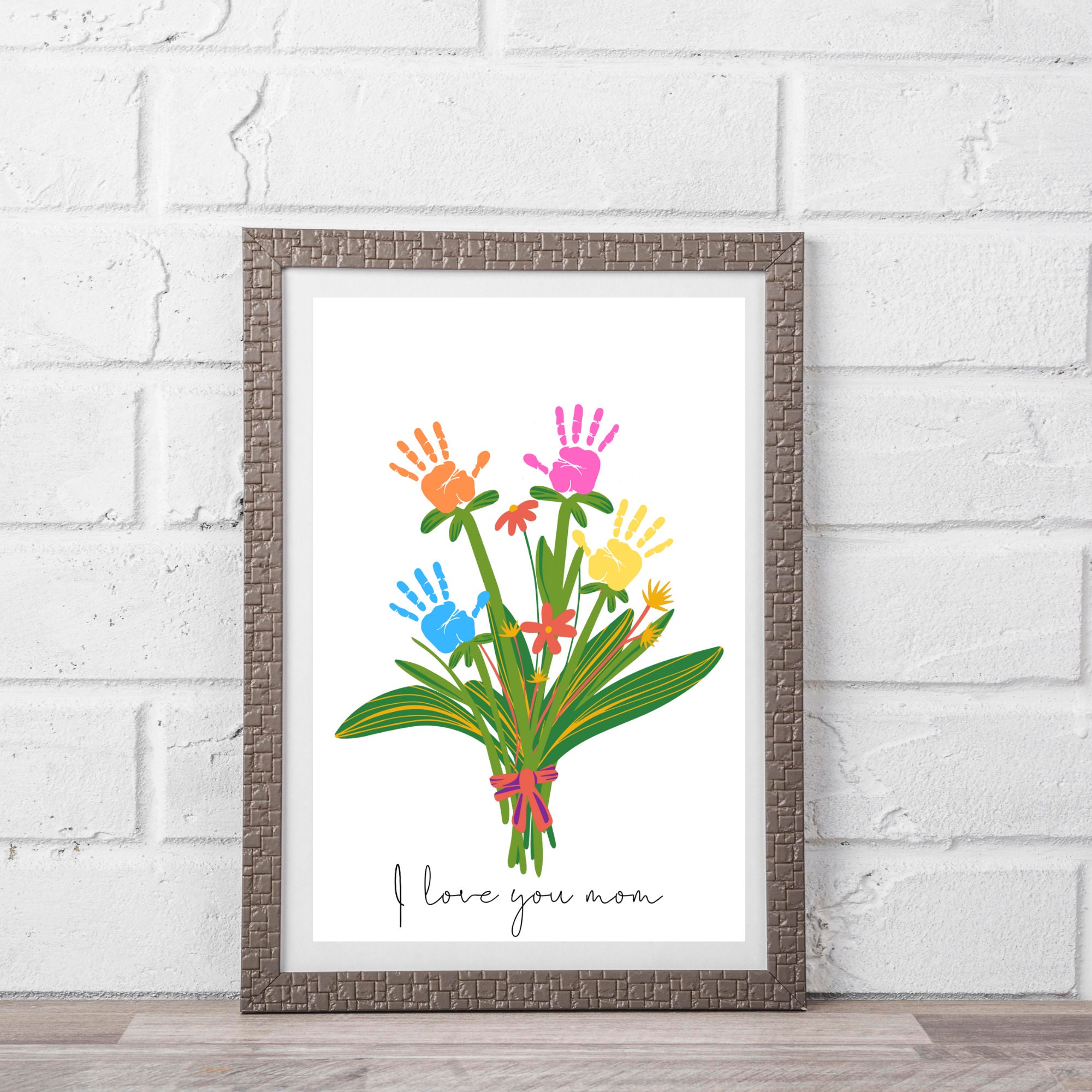 Love Mum Handprint Mum Handprint Art Kid Handprint Craft - Etsy