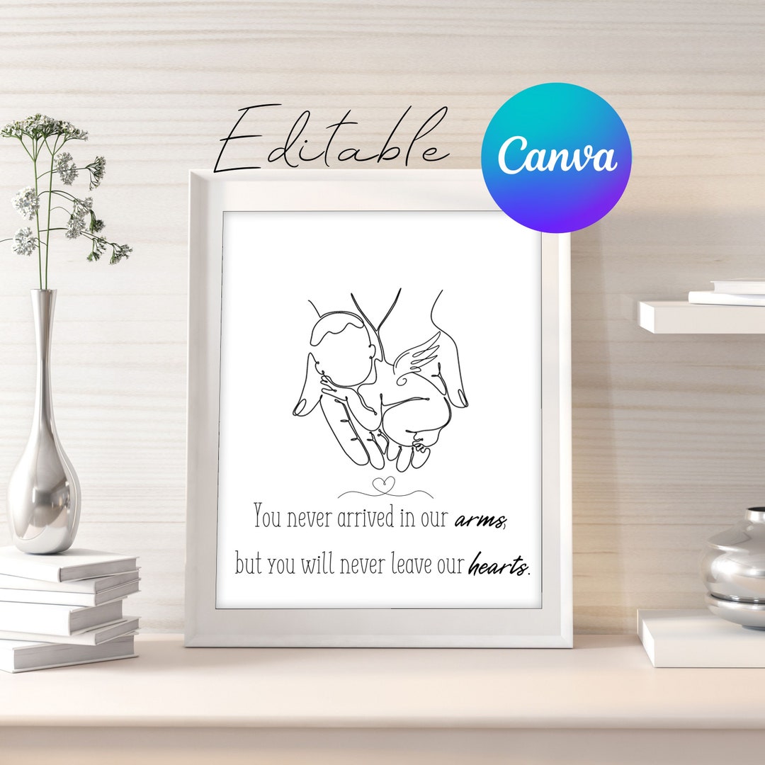Infant Loss Print, Pregnancy Miscarriage Keepsake, Embryo Miscarry Loss ...