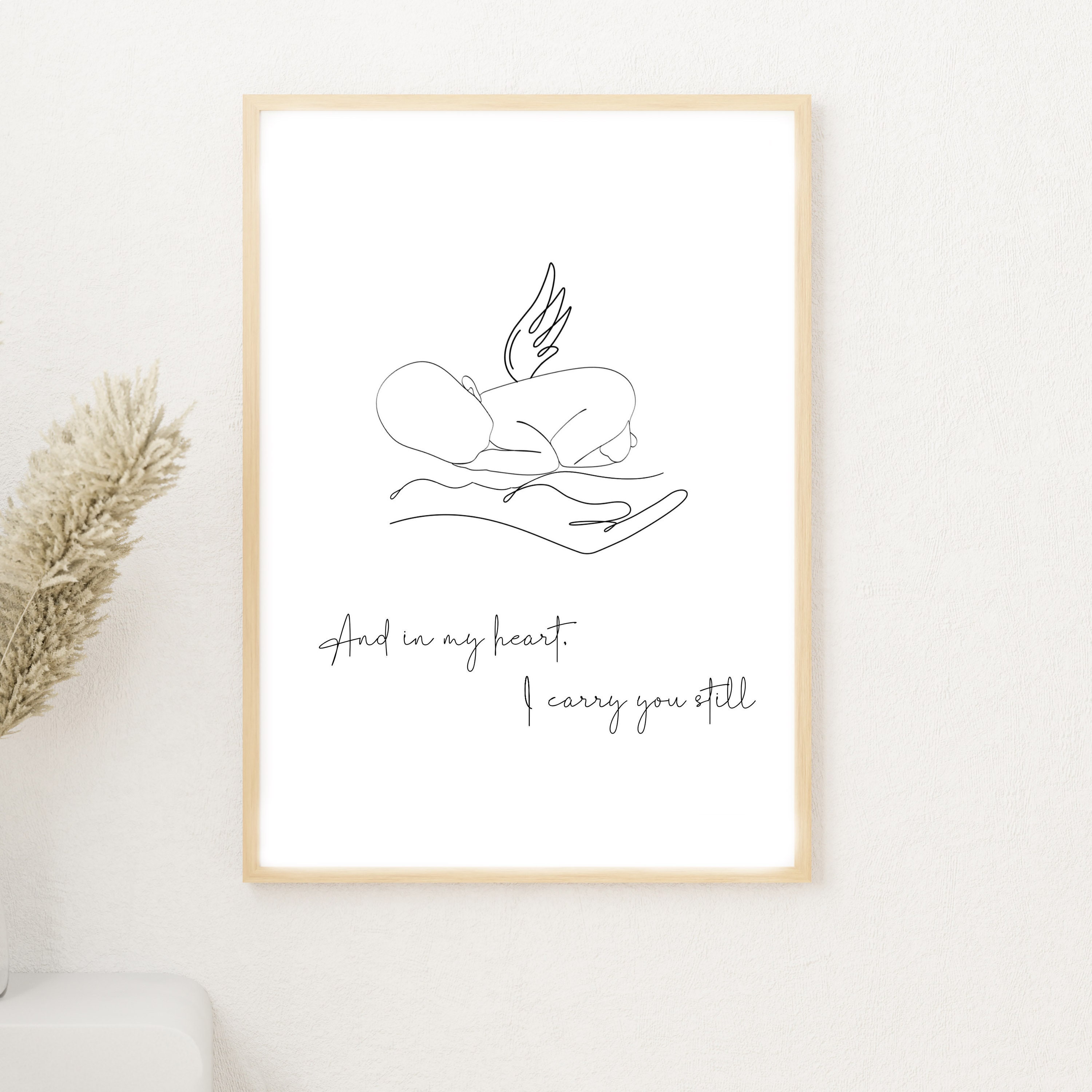 Miscarriage Angel Baby, Baby Loss Print, Pregnancy Loss Keepsake, One ...