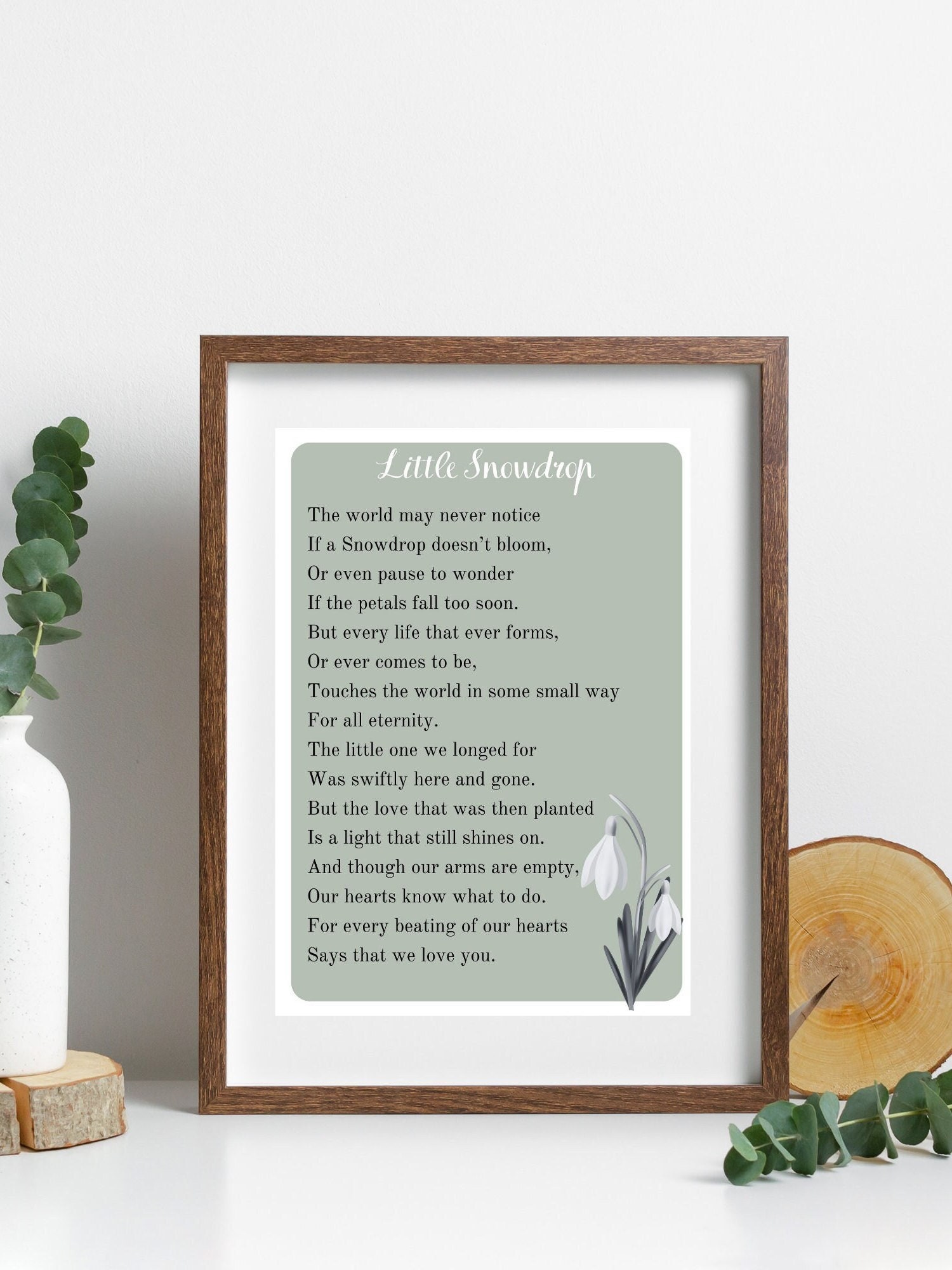 Baby Loss Keepsake Poem, Child Loss Gift, Miscarriage Gift for Mom ...