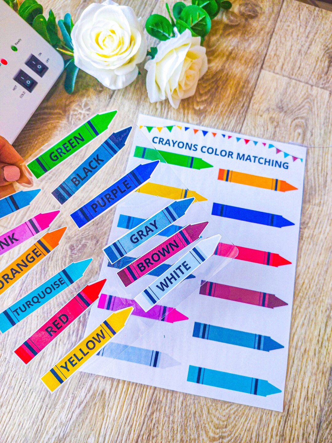 Matching Colors Printable, Color Matching Activity, Learning Colors ...