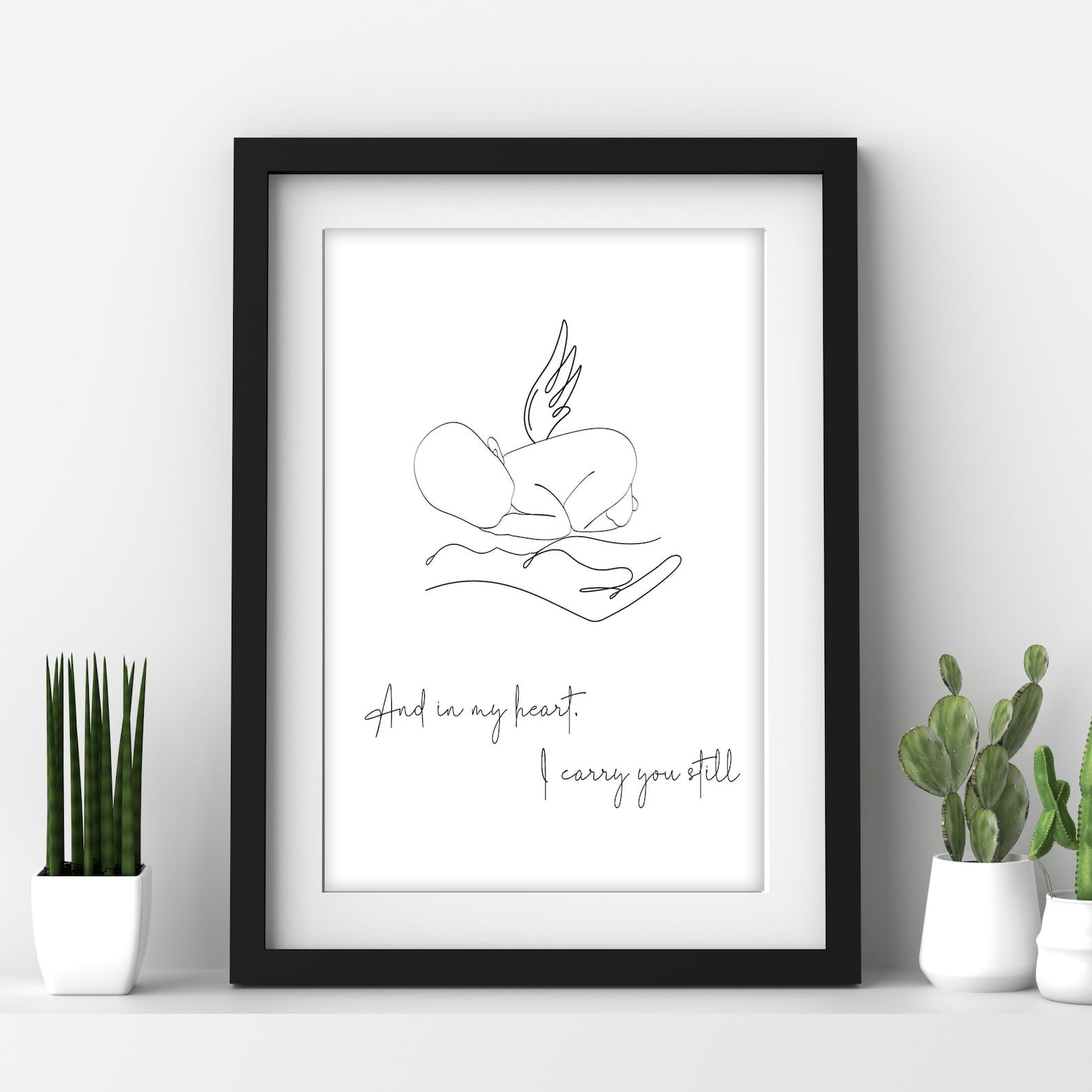 Miscarriage Angel Baby, Baby Loss Print, Pregnancy Loss Keepsake, One ...