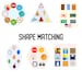 Shape Matching Sorting, Shape and Form Card, Busy Book Shapes, Prek ...