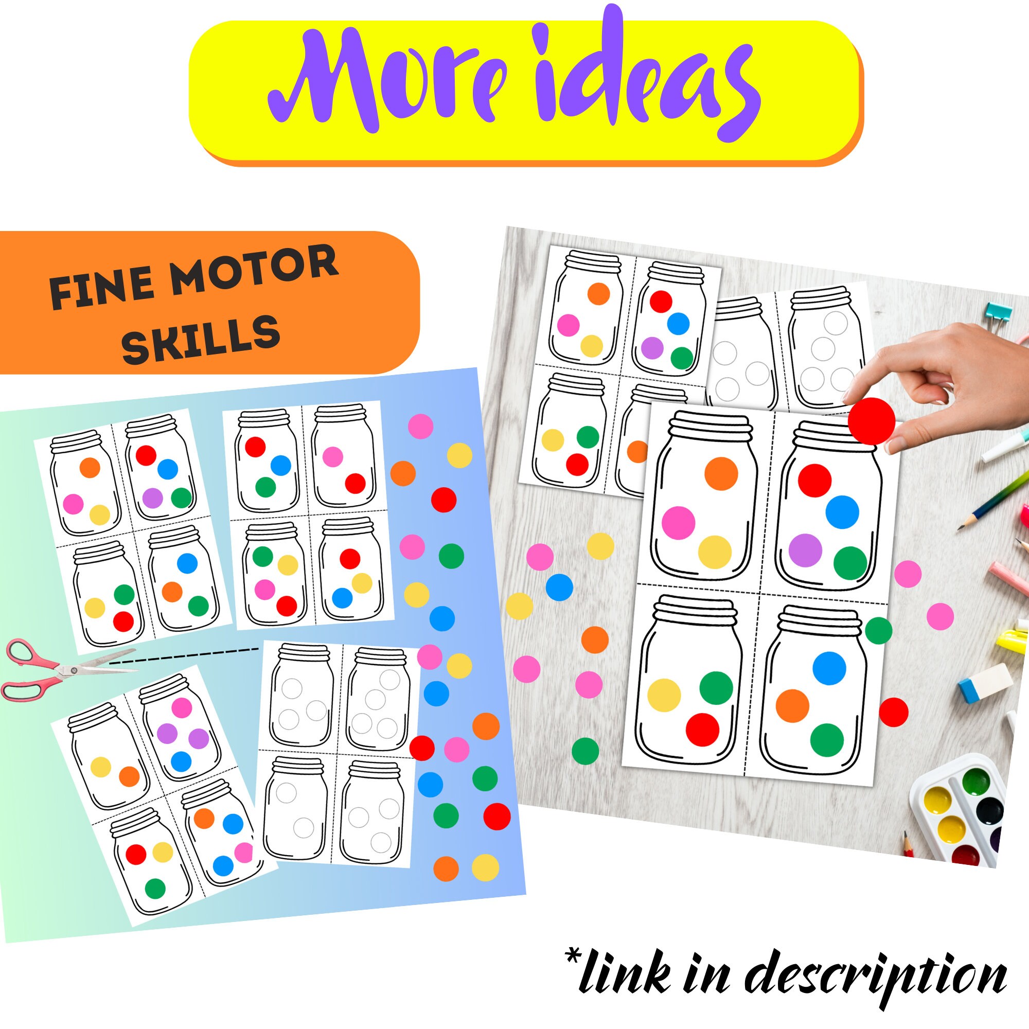 Fine Motor Skills Printable, Fine Motor Activity, Brain Training ...