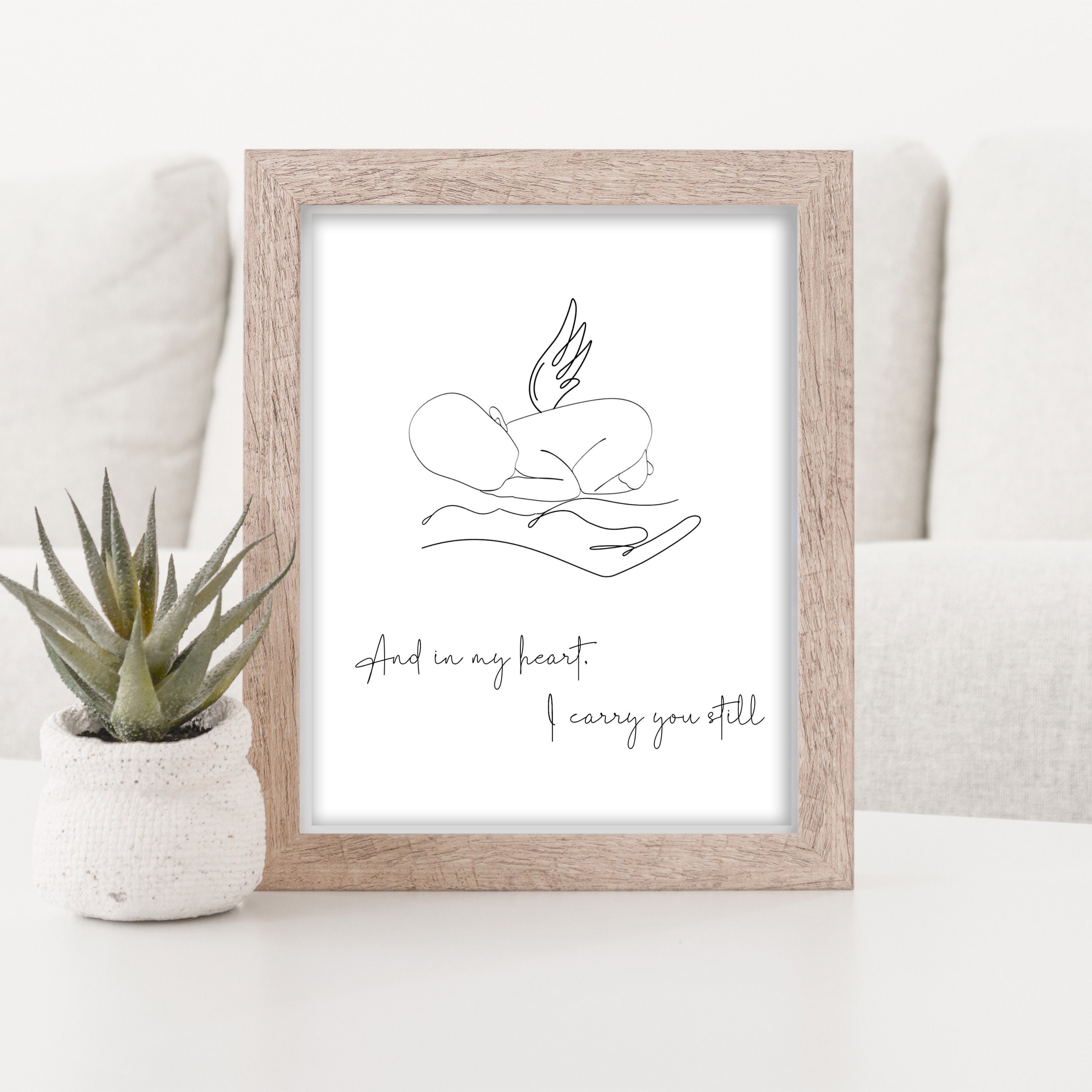 Miscarriage Angel Baby, Baby Loss Print, Pregnancy Loss Keepsake, One ...