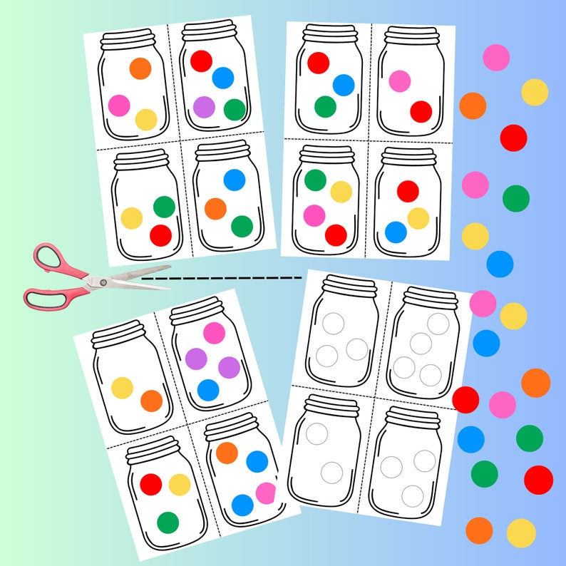 Color Sorting Activity for Kids, Color Matching, Toddler Color Activity ...