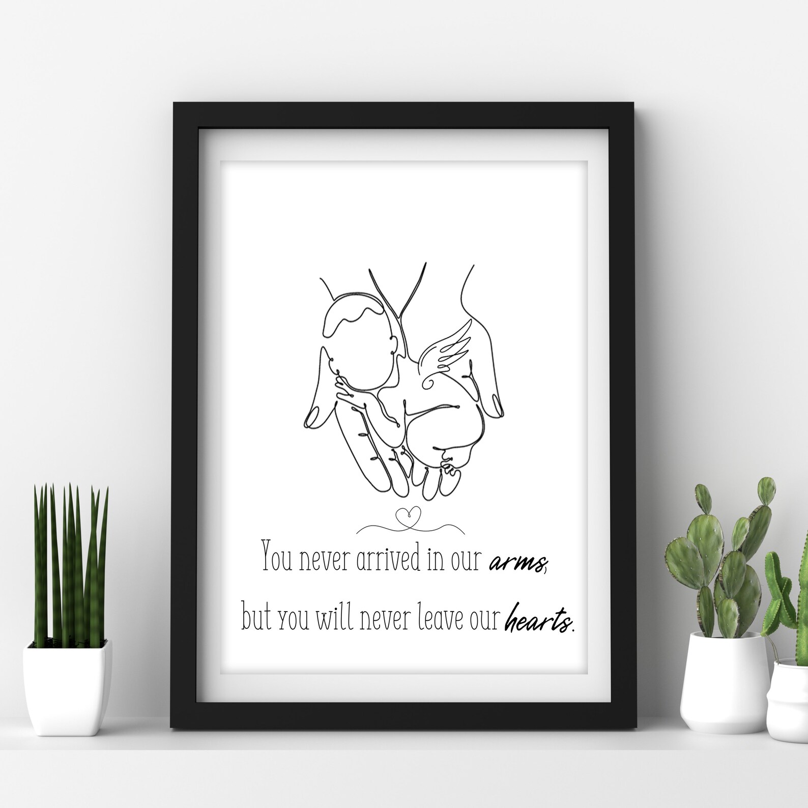 Infant Loss Print, Pregnancy Miscarriage Keepsake, Embryo Miscarry Loss ...