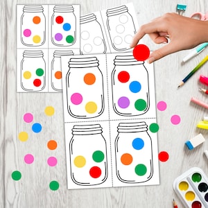 Color Sorting Activity for Kids, Color Matching, Toddler Color Activity ...