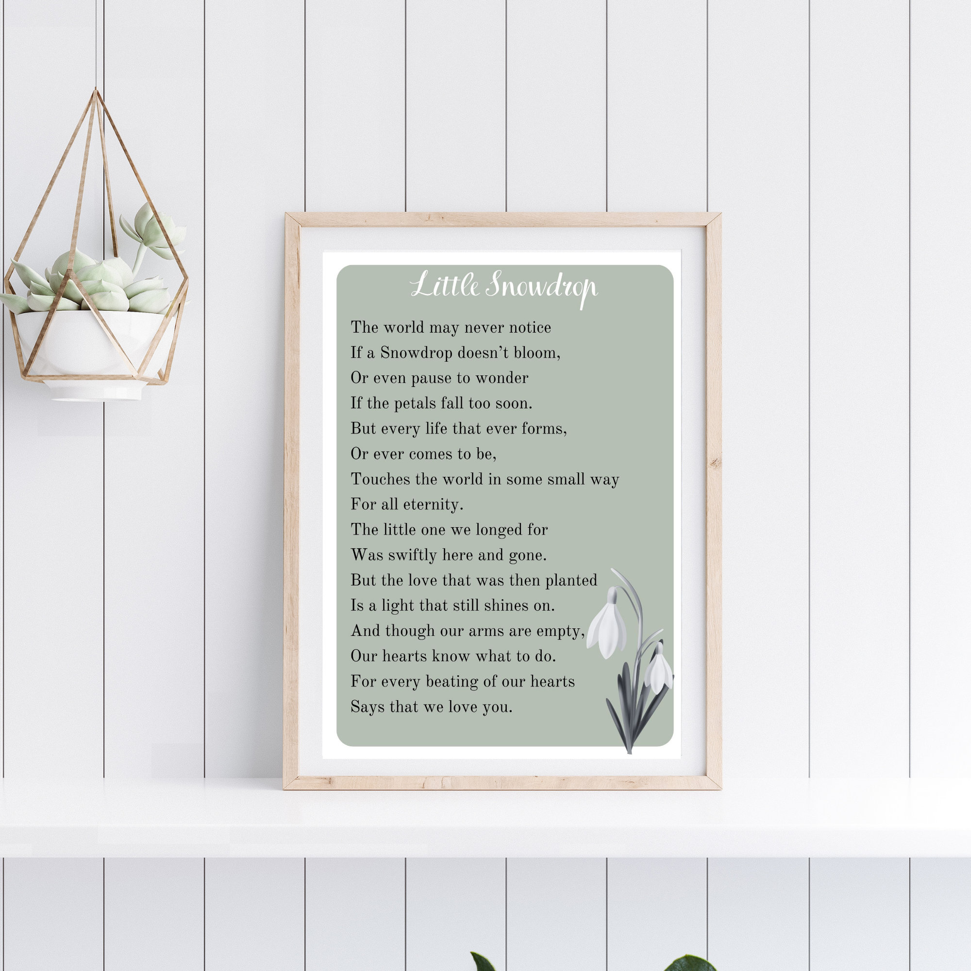 Baby Loss Keepsake Poem, Child Loss Gift, Miscarriage Gift for Mom ...