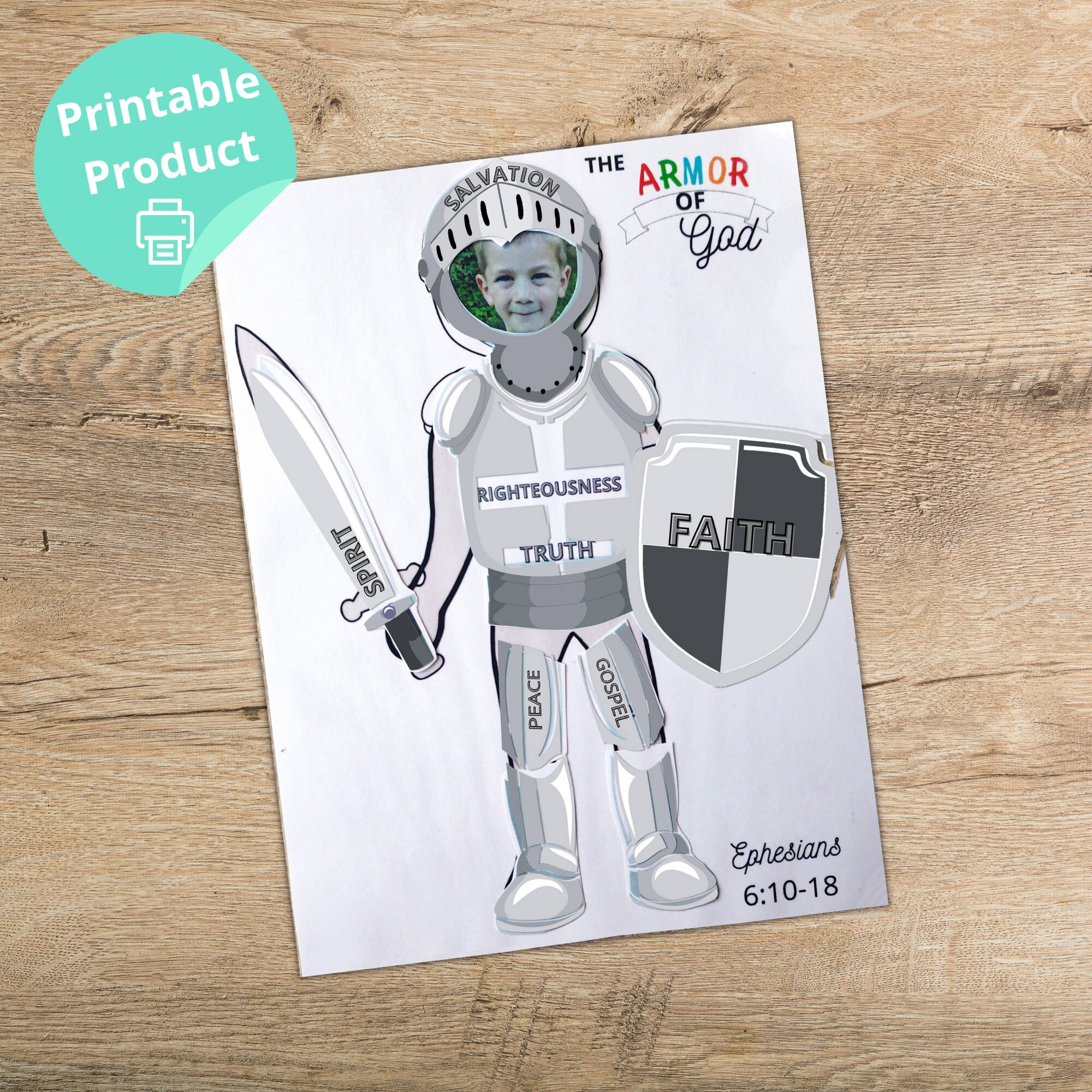 Armor of God Kids, Sword of the Spirit Activity, Bible Game Printable ...