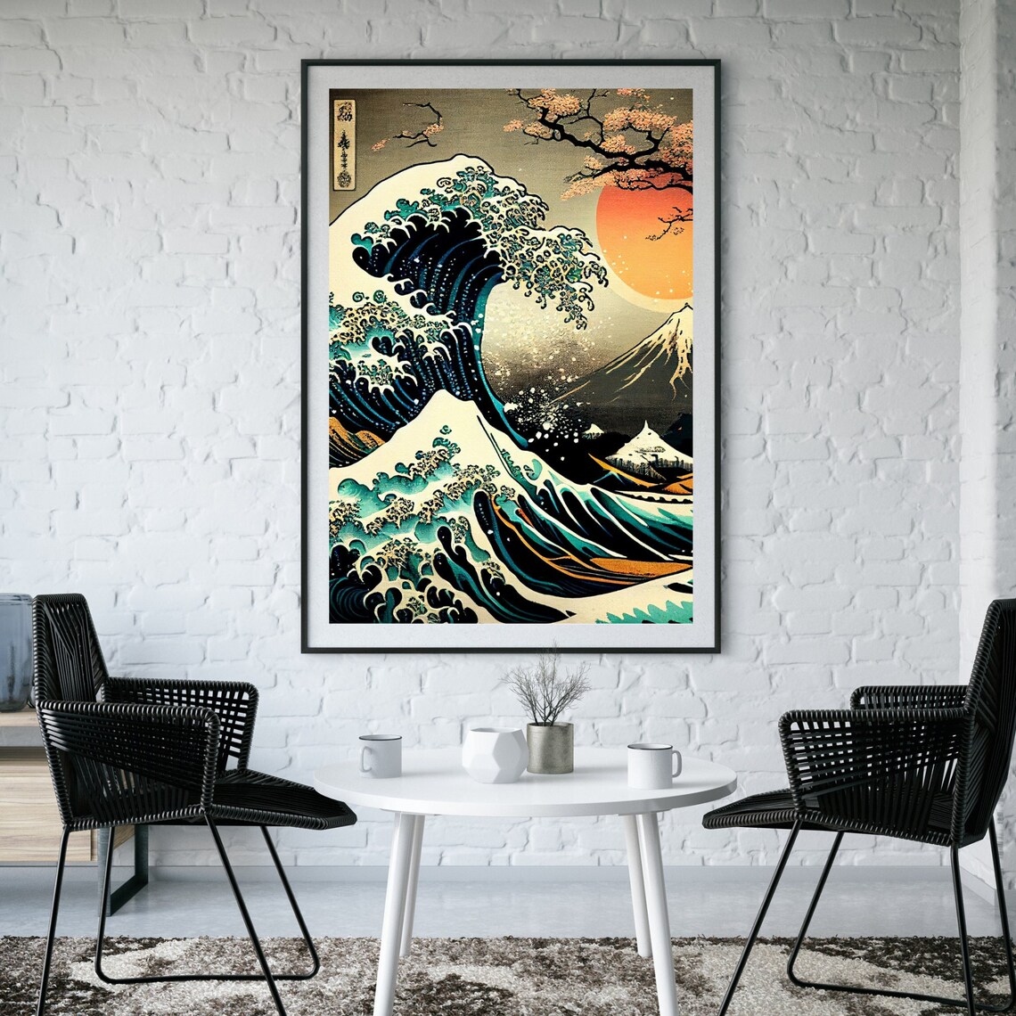 The Great Wave ,fuji Mountain Landscape, Japanese Printable Wall Art ...