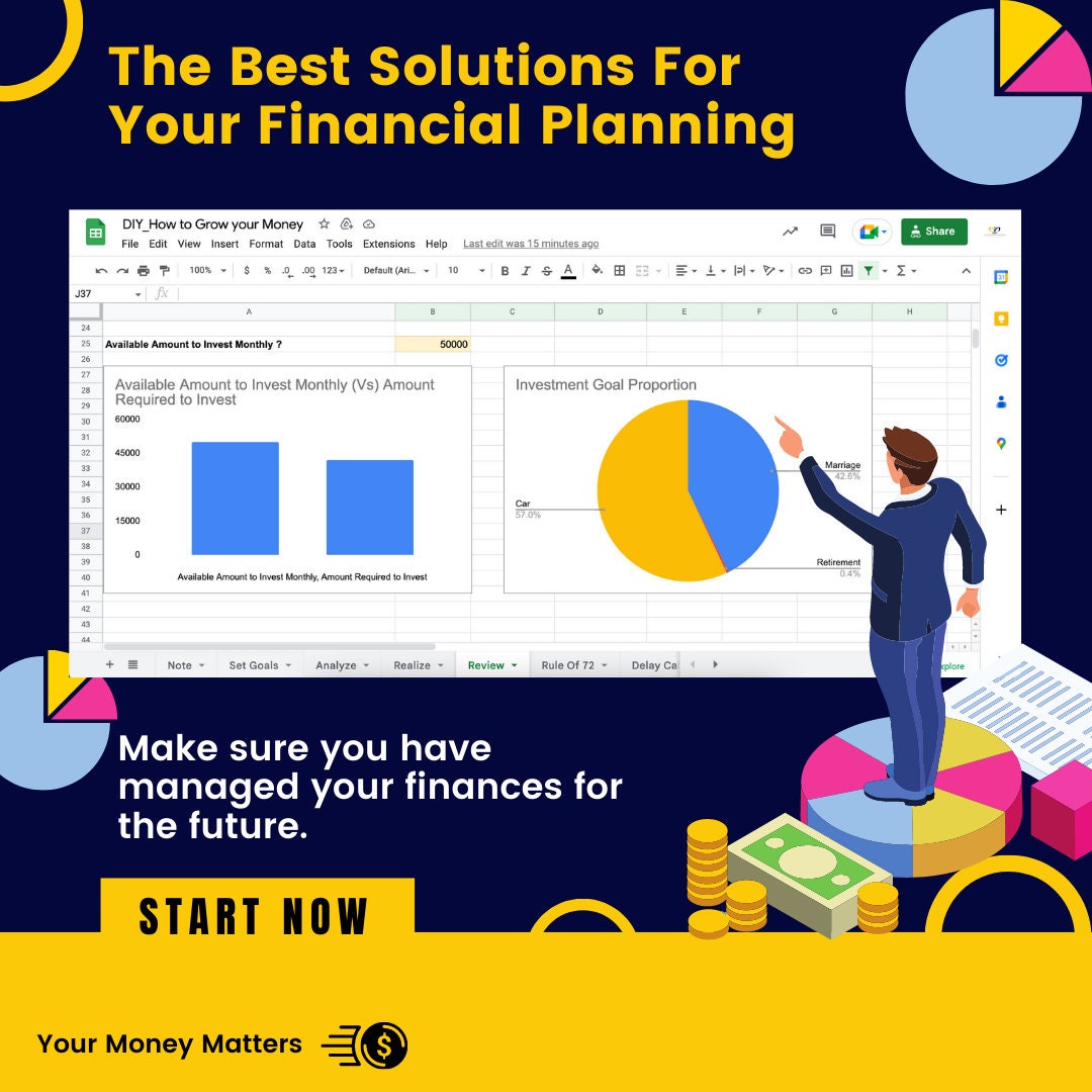 Excel Template for Financial Planning - Etsy