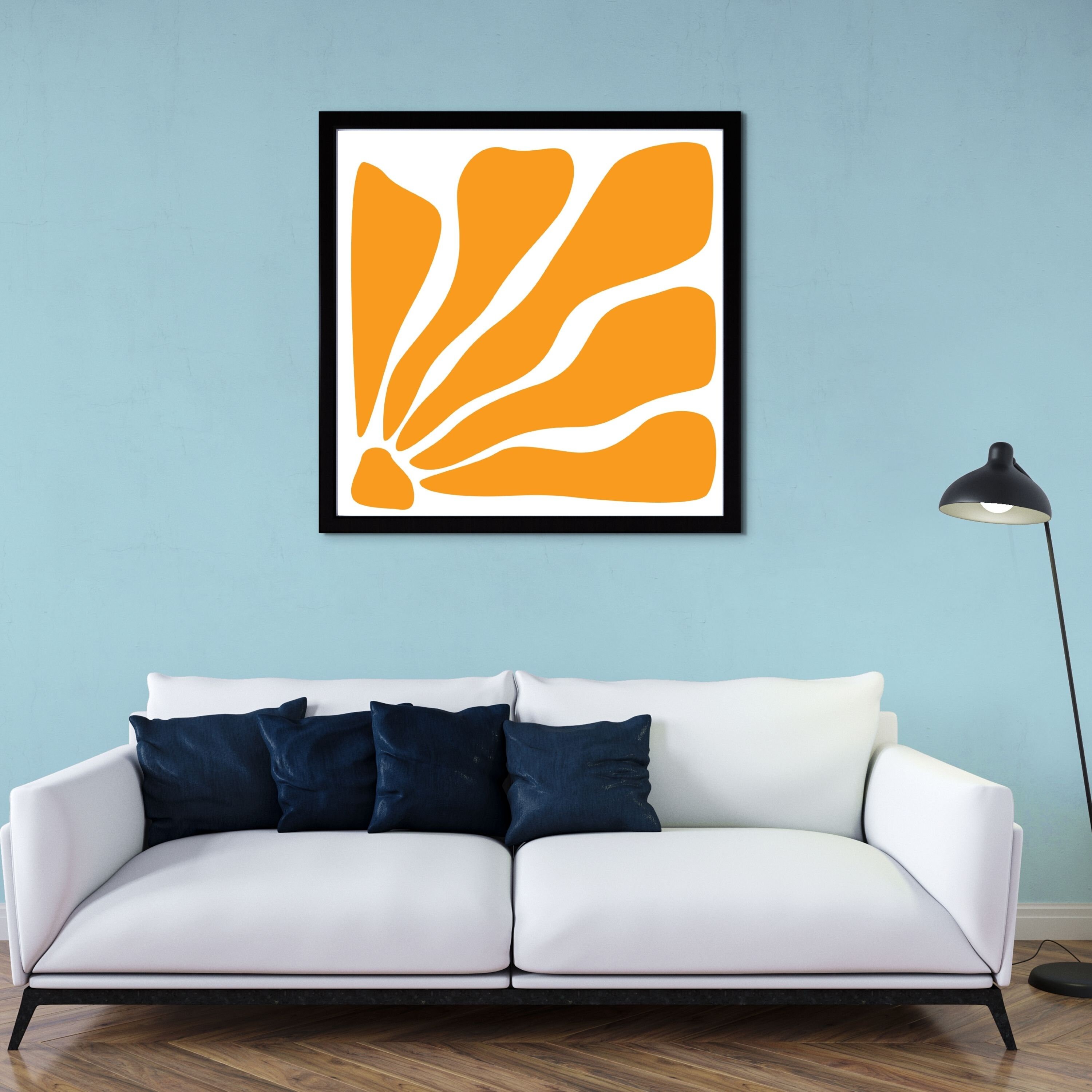 Printable Abstract Flower Art Print,floral Art Print,square Flower ...