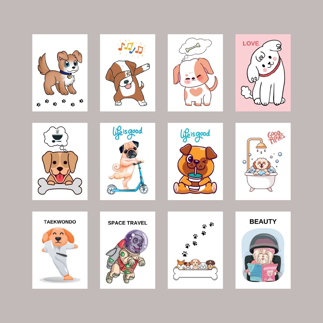 Printable Mini Cards for Kidsprintable Art for Nurserydownloadable ...