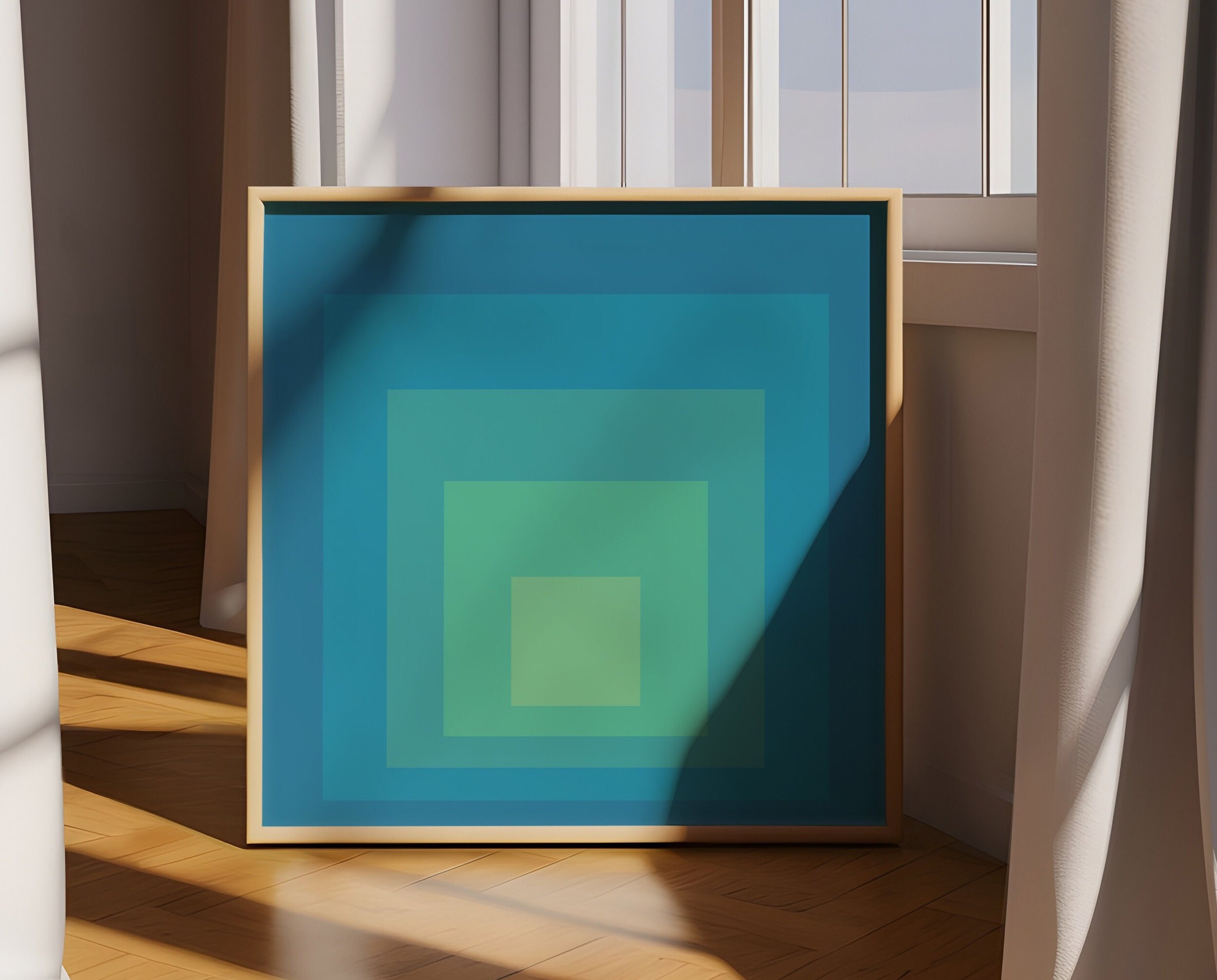 Printable Square Wall Art,square Posters,colorful Prints,blue Wall Art ...
