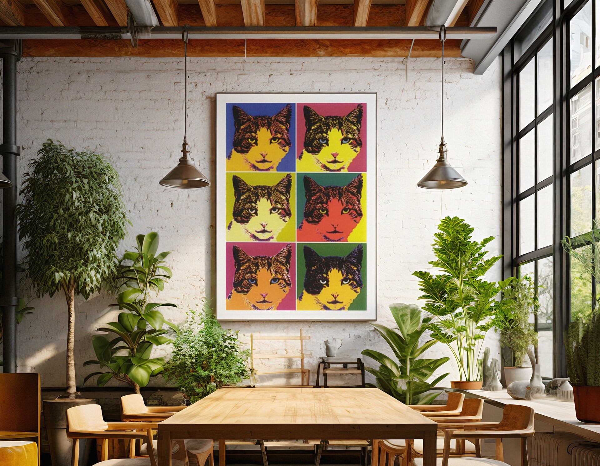 Andy Warhol Cat Print,warhol Cat Posters, Cat Poster,andy Warhol ...