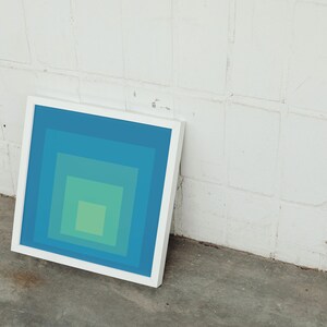 Printable Square Wall Art,square Posters,colorful Prints,blue Wall Art ...