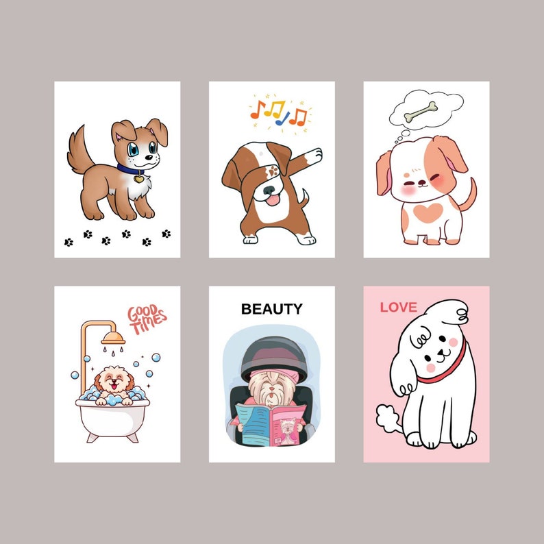 Printable Mini Cards for Kidsprintable Art for Nurserydownloadable ...