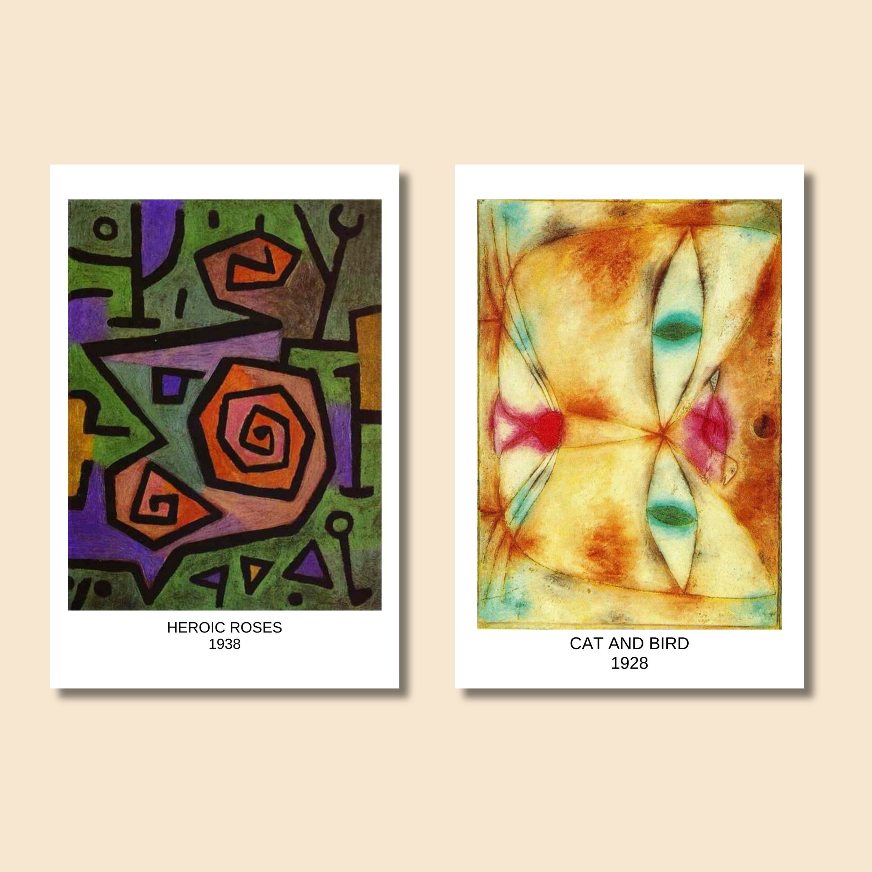 Mini Printable Paul Klee Art ,paul Klee Postcards ,4x6 Inch,set of ...