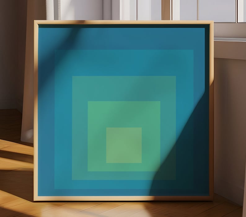 Printable Square Wall Art,square Posters,colorful Prints,blue Wall Art ...