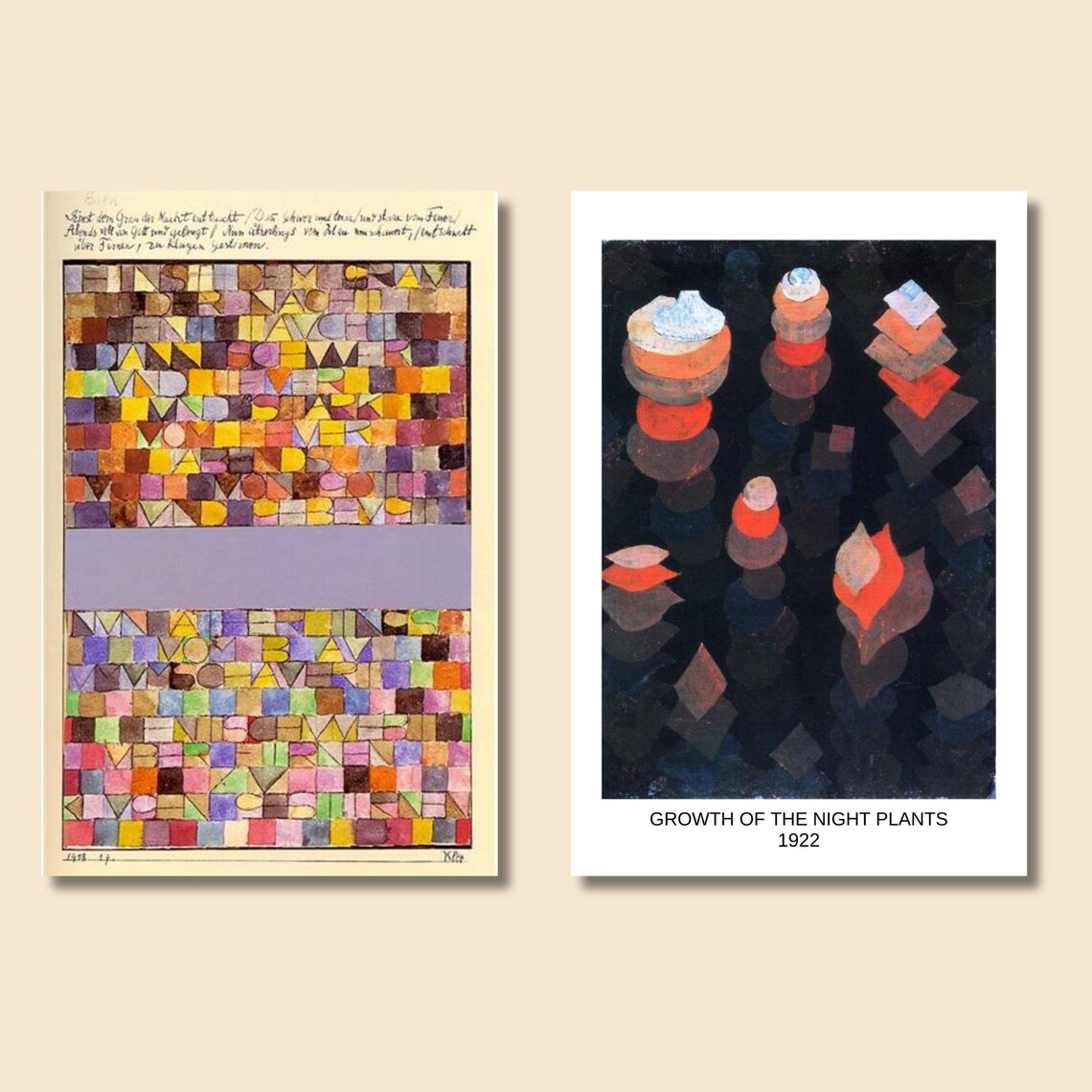 Mini Printable Paul Klee Art ,paul Klee Postcards ,4x6 Inch,set of ...